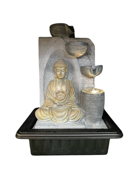 Fontaine de table Bouddha en Polyrésine H.40cm - Kaemingk